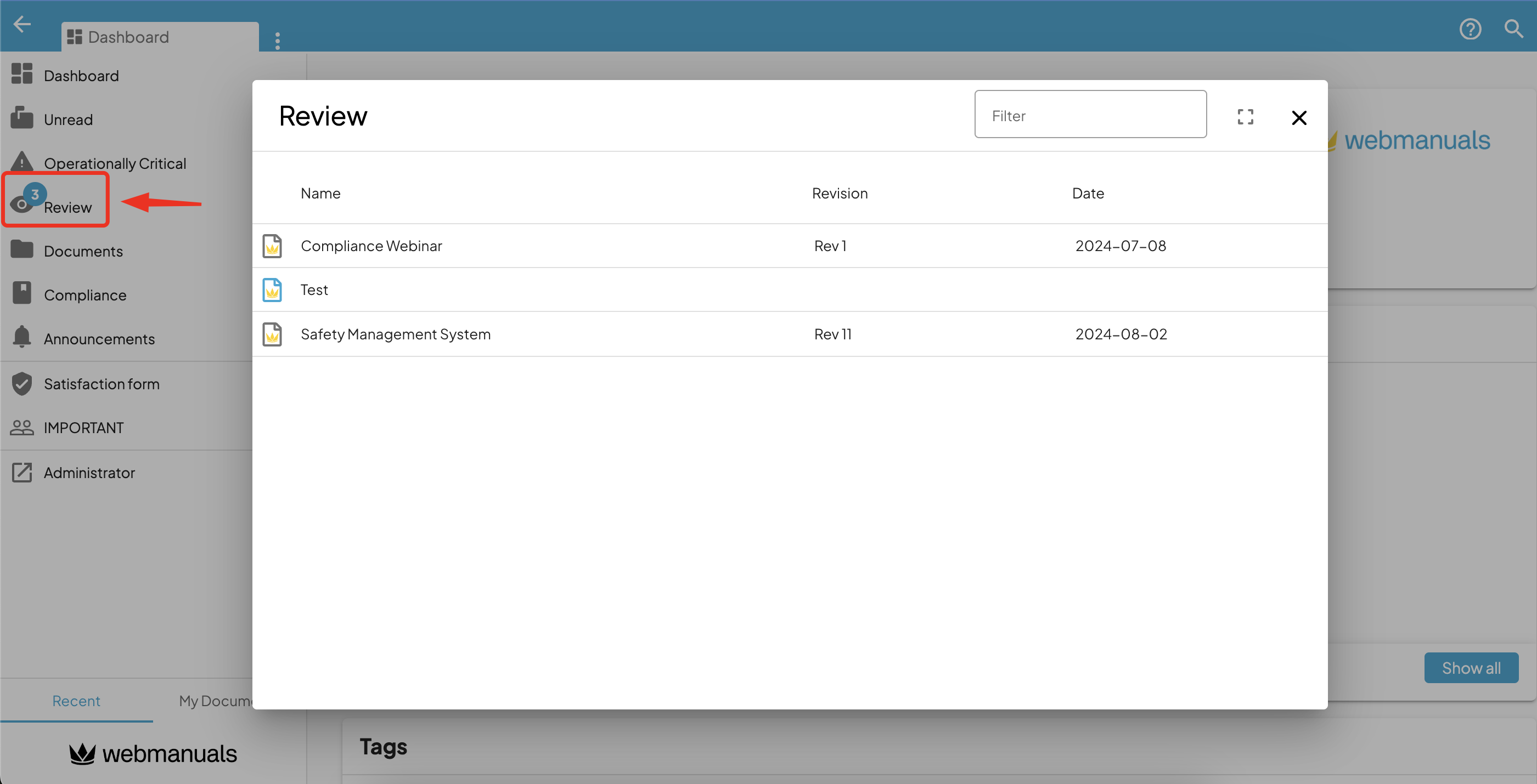 How to review? – Web Manuals