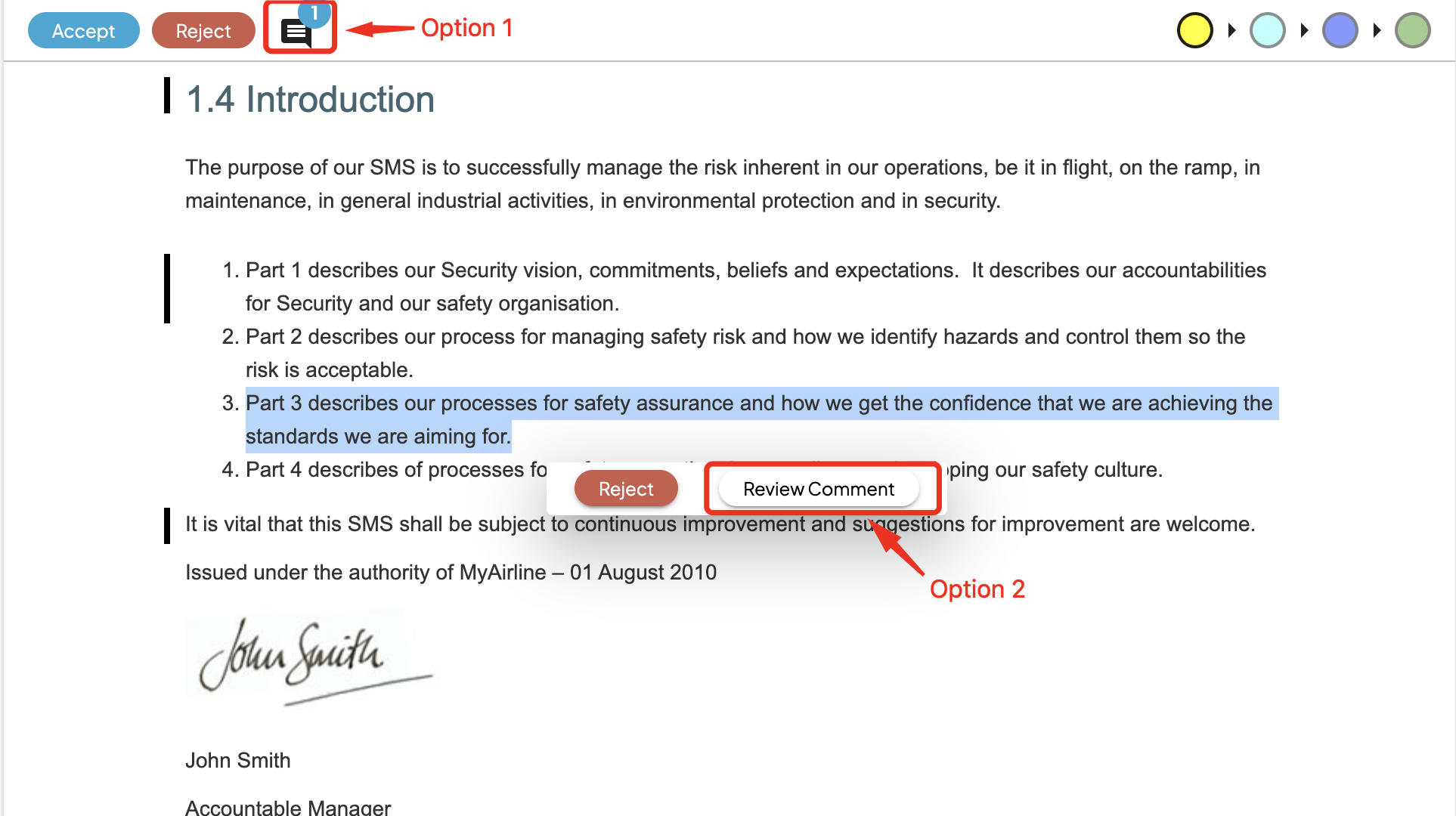 How to review? – Web Manuals