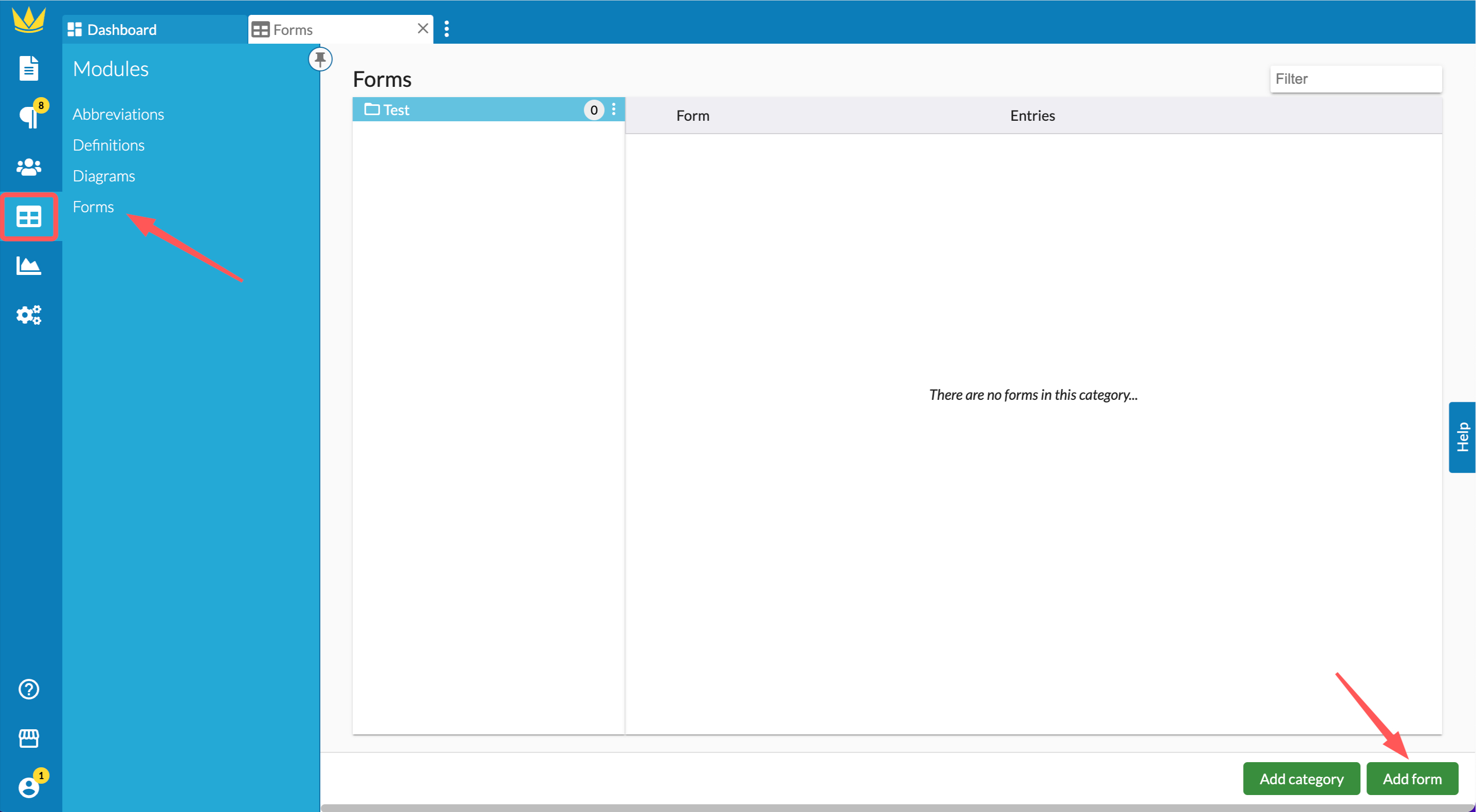 How to create a form – Web Manuals