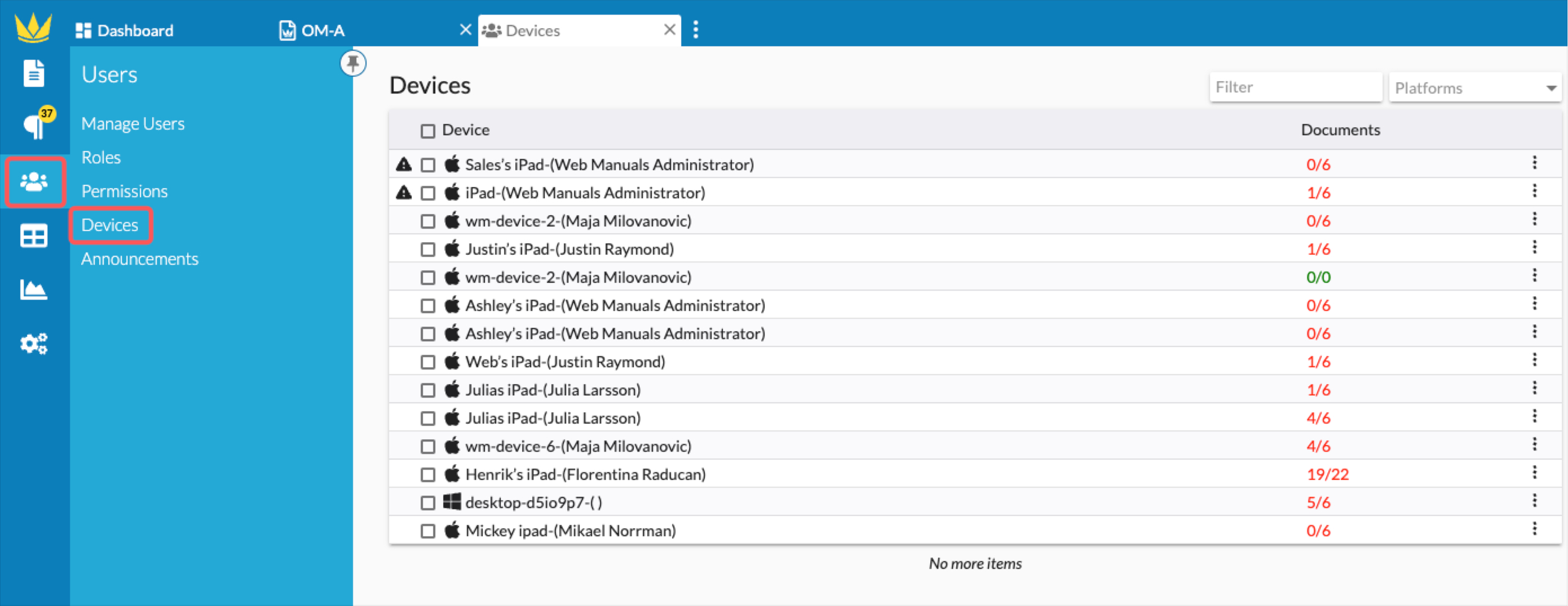Device function – Web Manuals