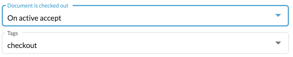 Symbol for on important / active accept Documents – Web Manuals